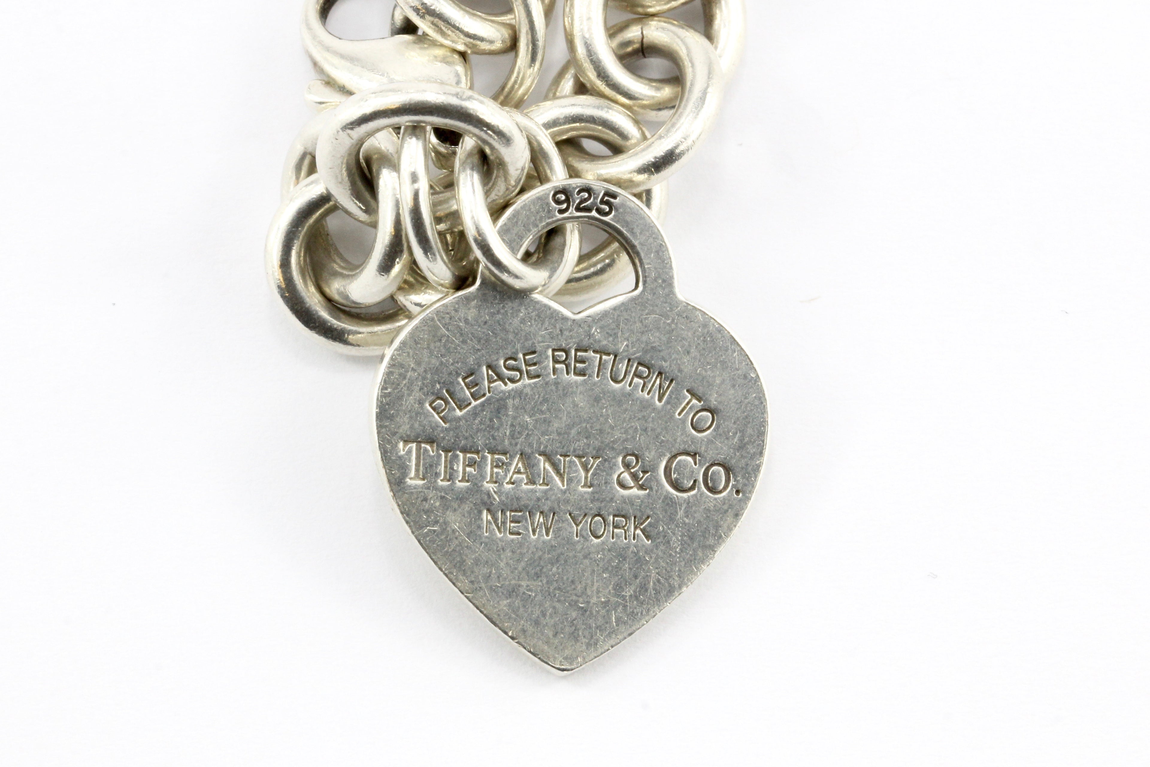 Tiffany & Co Sterling Silver Return to Tiffany Heart Tag Bracelet ...